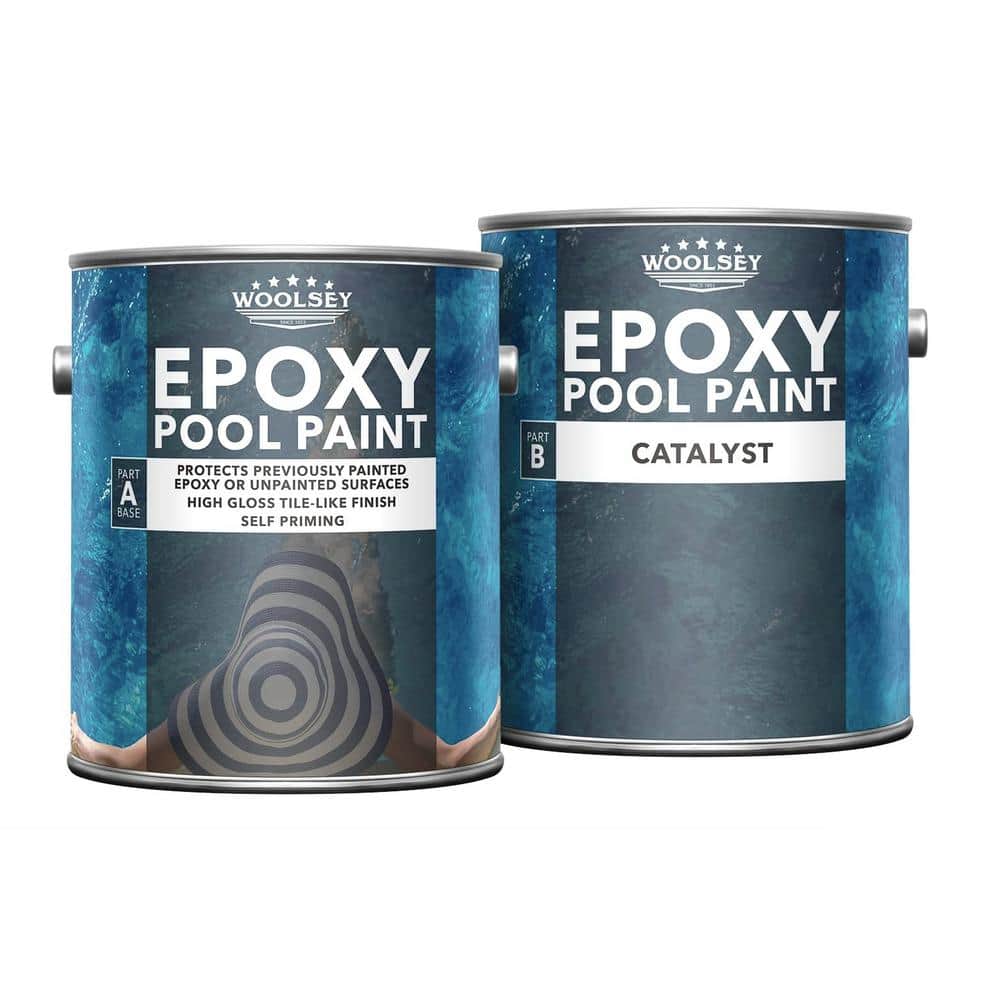 WOOLSEY Epoxy Pool Paint Dawn Blue 909 390906 - The Home Depot