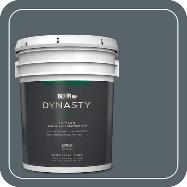BEHR DYNASTY 5 gal. #N490-6 Calligraphy Semi-Gloss Exterior Stain ...