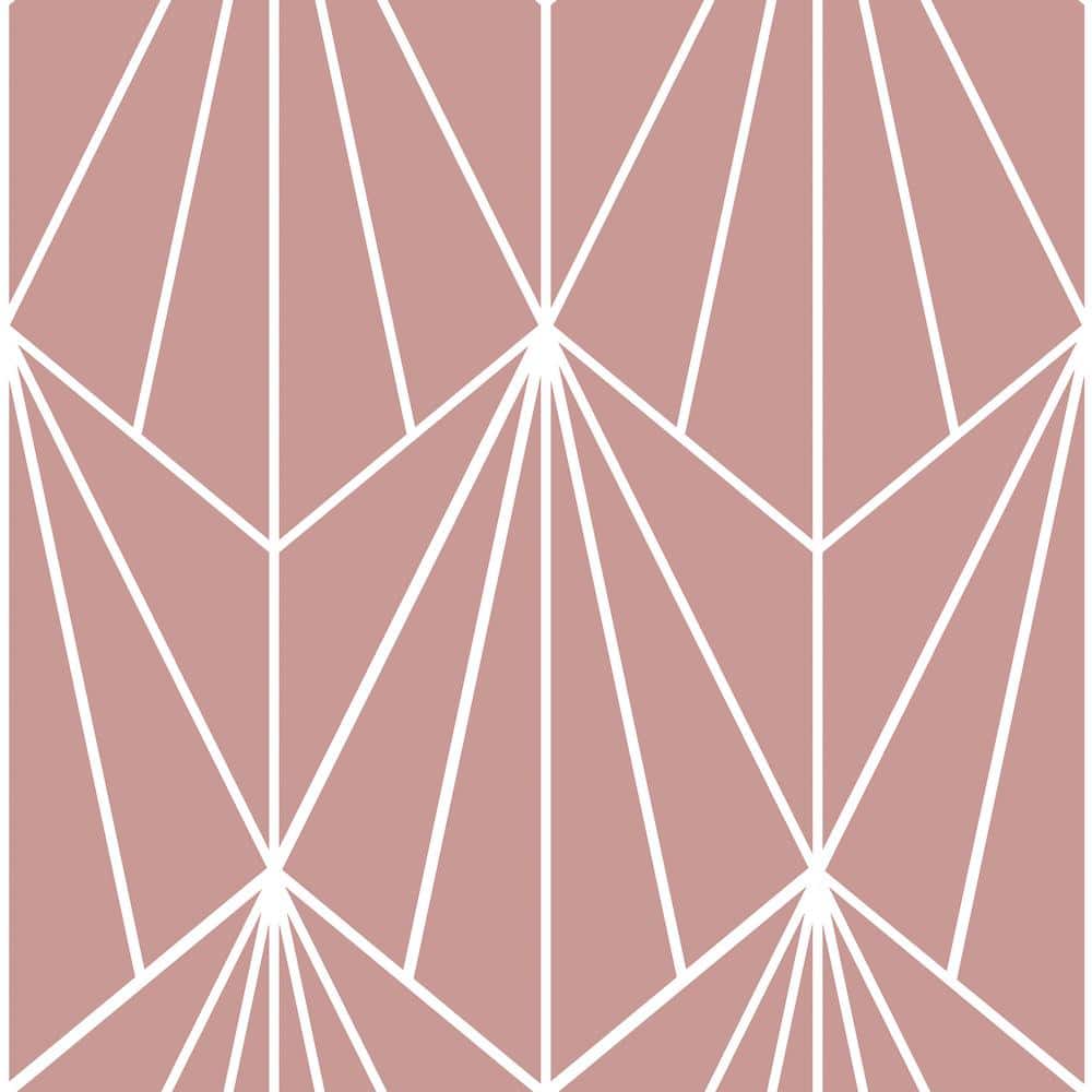 FloorPops Quartz 12 in. W x 12 in. L Pink Peel & Stick Vinyl Tile ...