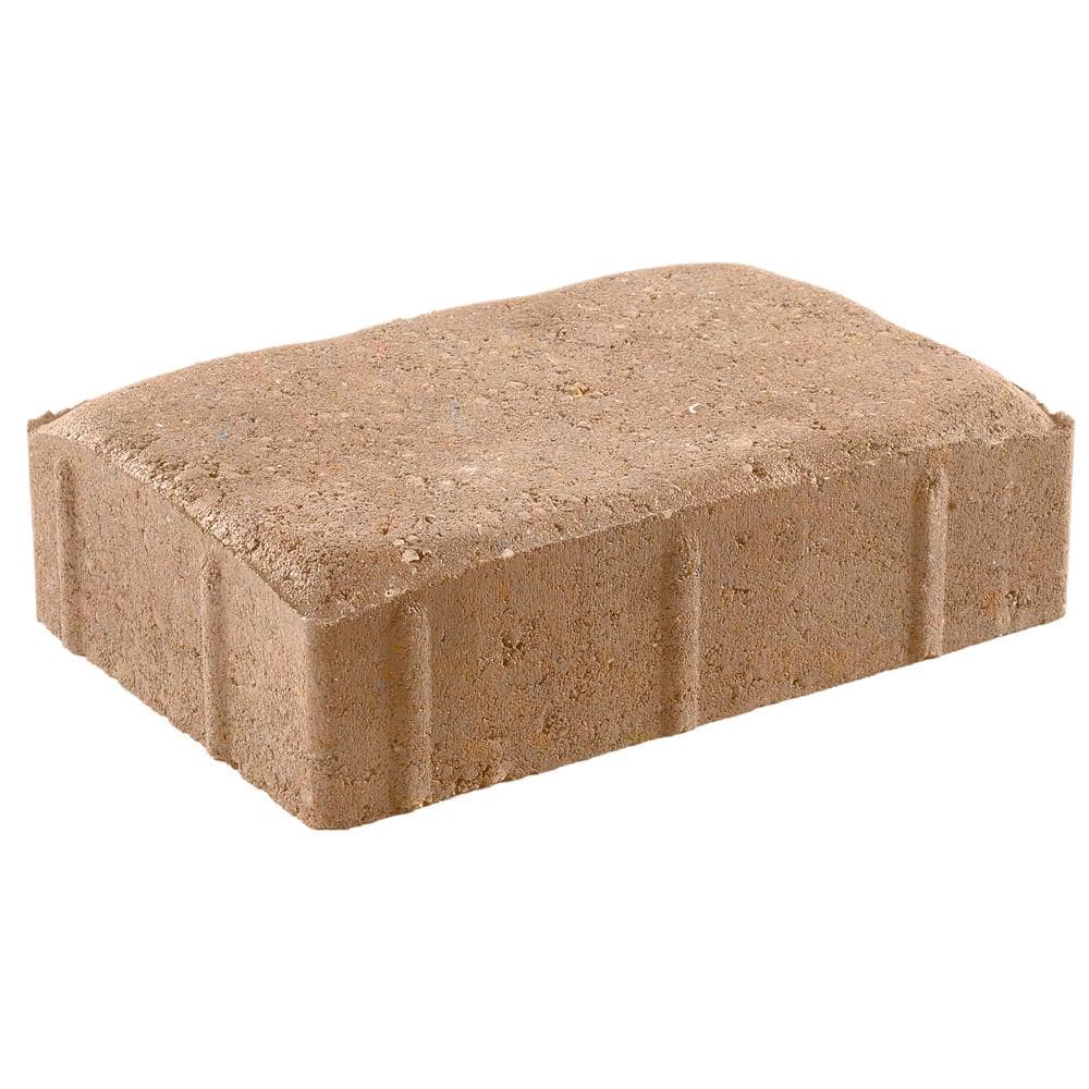 Pavestone Plaza Rec 8.25 in. L x 5.51 in. W x 2.36 in. H Sandstone ...