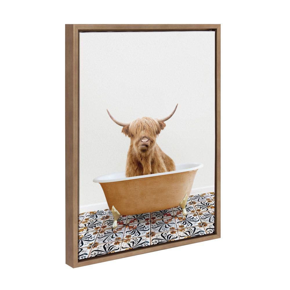 Kate and Laurel Sylvie Highland Cow In Mediterranean Bath by Amy ...