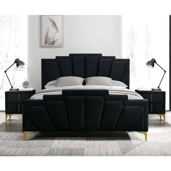 Art deco bed frame king store