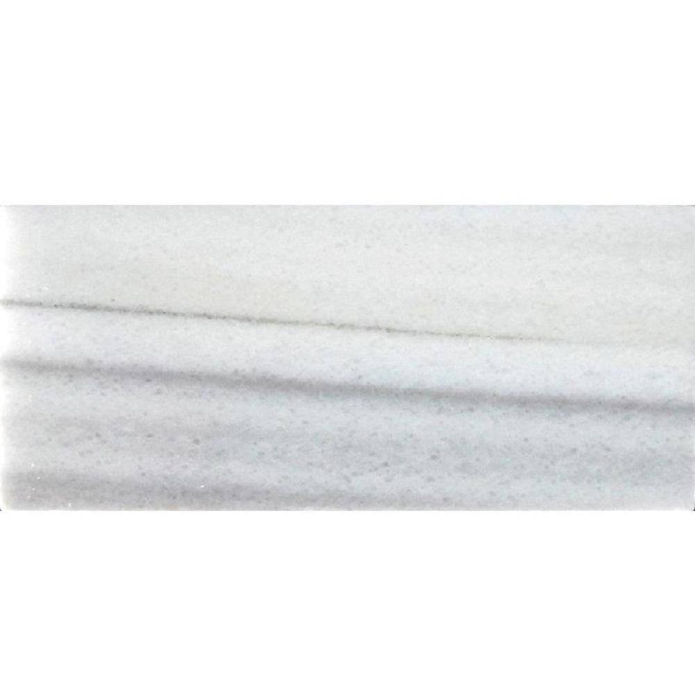 Apollo Tile Light Gray 3 in. x 6 in. Honed Marble Subway Wall and Floor ...