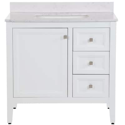 MOEN Darcy 4 in. Centerset 2-Handle Bath Faucet Combo Kit with 4-Piece ...