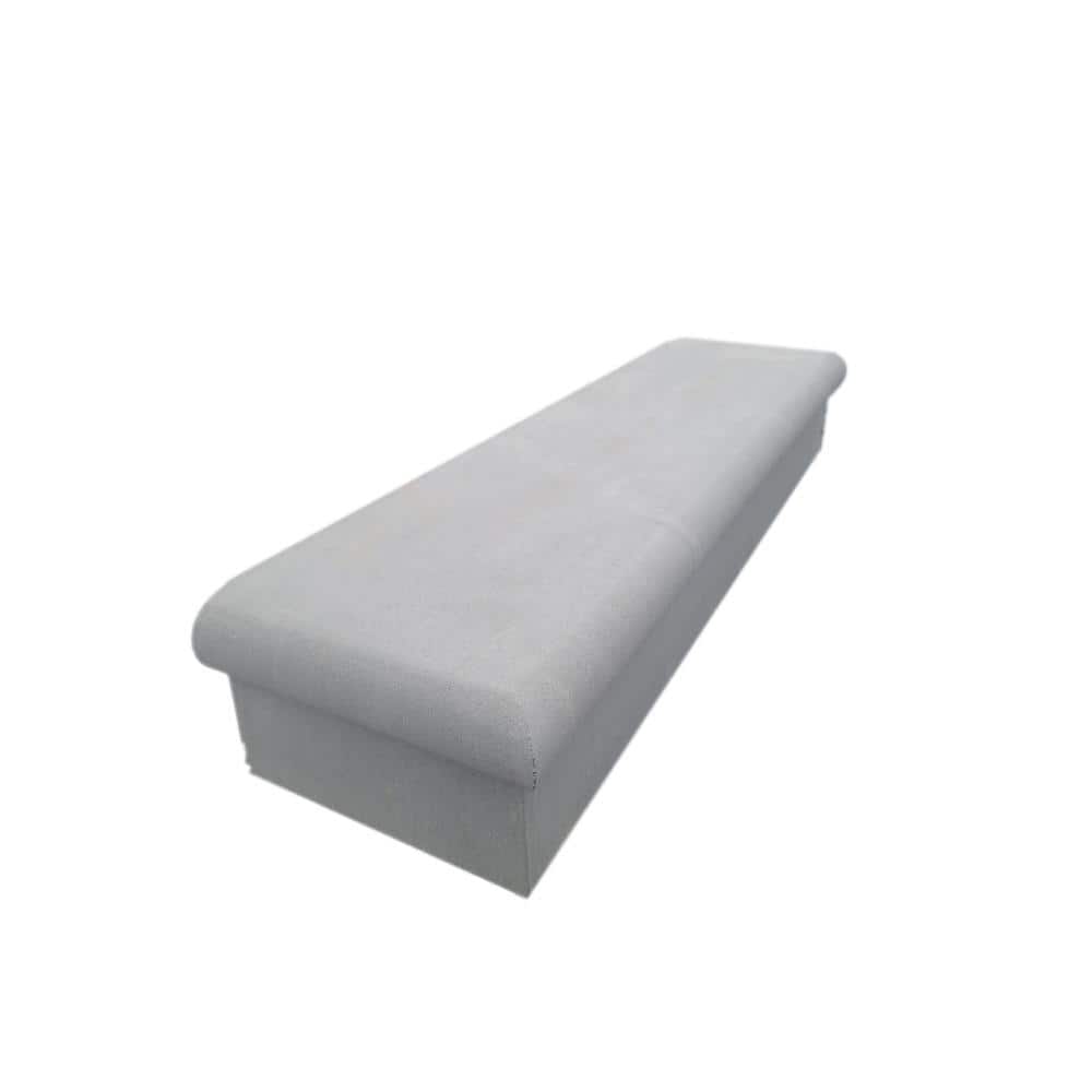NUCAST NuCast 48 in. x 12 in. x 7 in. Precast Concrete Step NUSTEPS4'-7 ...