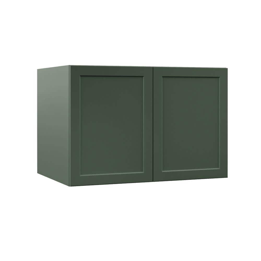 Hampton Bay Designer Series Melvern 36 in. W x 24 in. D x 24 in. H Assembled Shaker Deep Wall ...