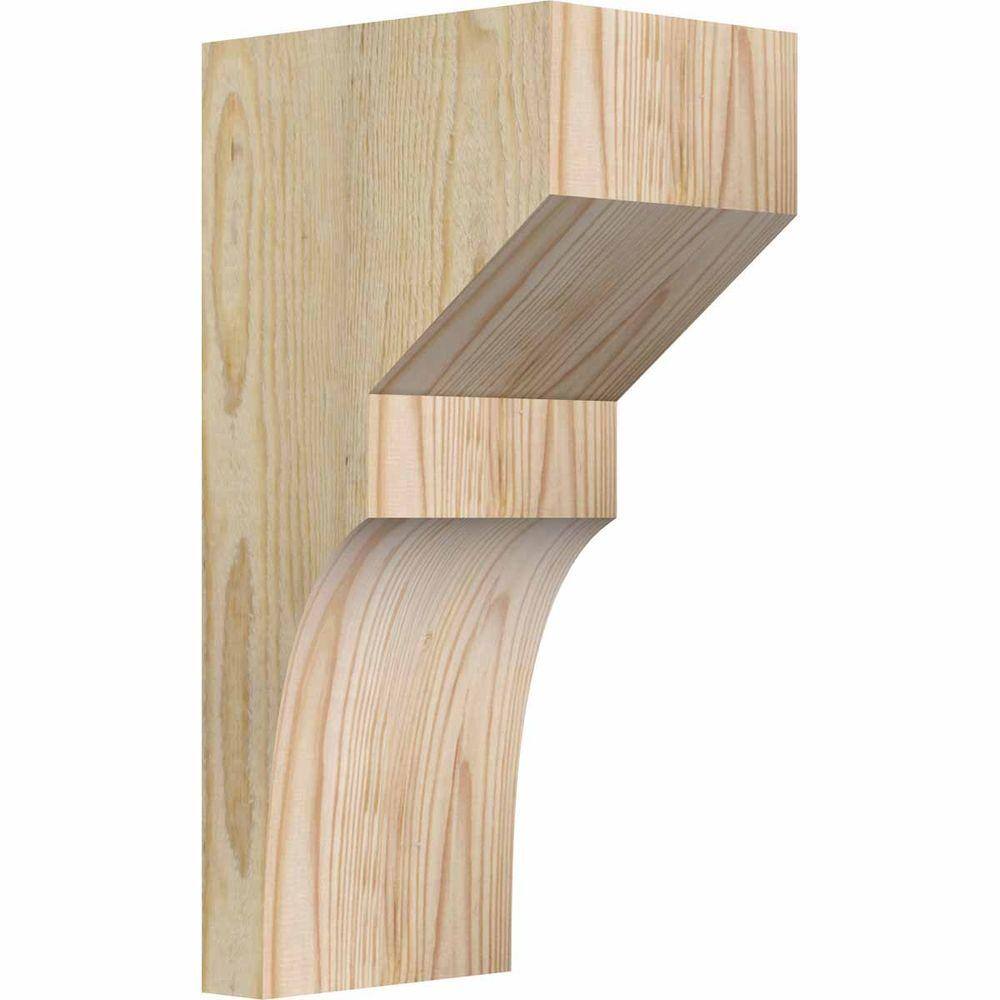 Ekena Millwork 6 in. x 8 in. x 16 in. Douglas Fir Monterey Rough Sawn ...