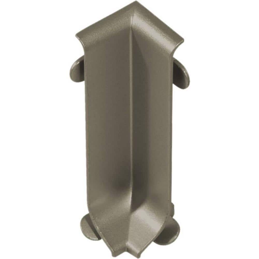 DURAL Construct Skirting 4 in.Int Crnr Aluminum Anodized Titanium 2 Pcs ...