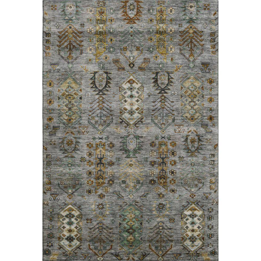Addison Rugs Mayfield Premium Machine Washable Abstract AMF2047 Pewter ...