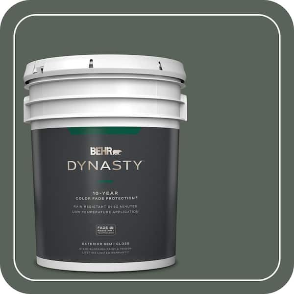 BEHR DYNASTY 5 gal. #ECC-21-3 Imperial Palm Semi-Gloss Exterior Stain ...