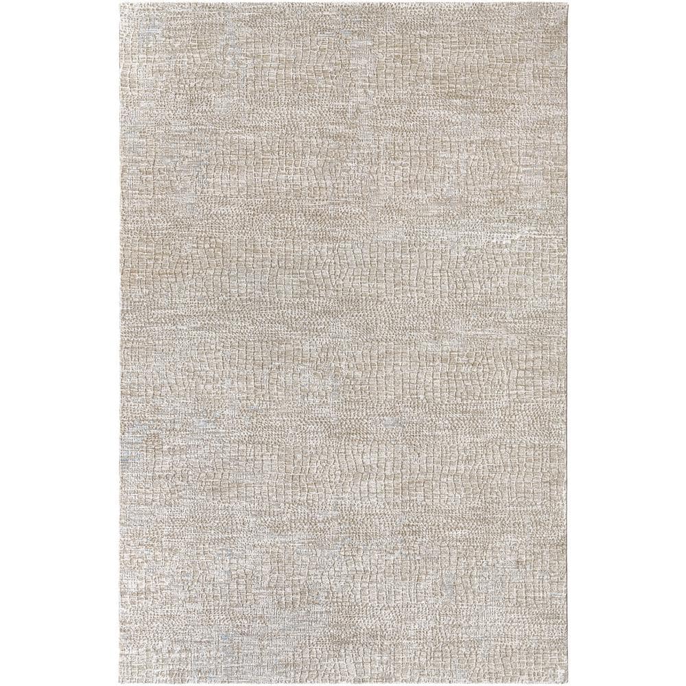 Livabliss Masterpiece Gray Modern 10 ft. x 14 ft. Indoor Area Rug ...