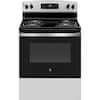 GE 30 in. 4 Burner Element Free-Standing Electric Range in Stainless ...