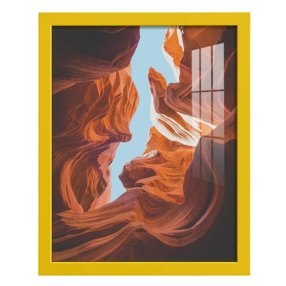 Wexford Home Modern 11 in. x 14 in. Yellow Picture Frame WF011G - The ...