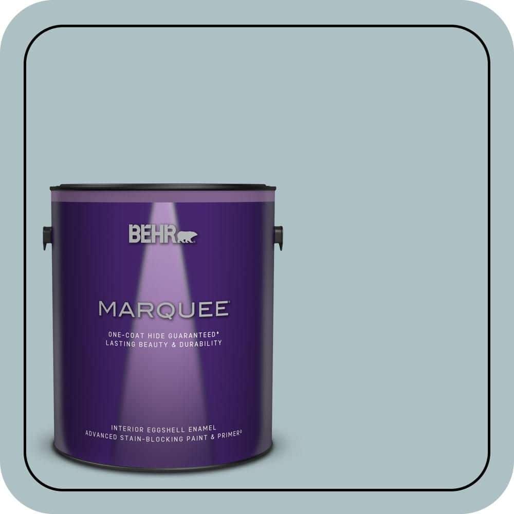 BEHR MARQUEE 1 gal. #PPU13-14 Ozone One-Coat Hide Eggshell Enamel ...