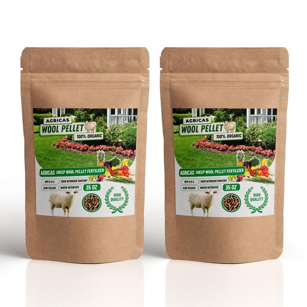 AGRICAS 2.19 lb. Bag, Organic Granular Fertilizer-100% Sheep Wool ...