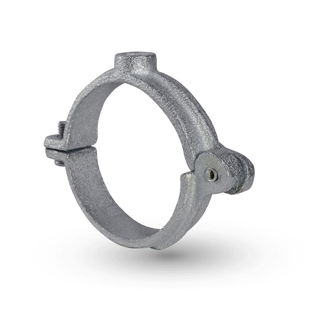 PLUMBFLEX 3/4 in. Hinged Split Ring Pipe Hanger in Galvanized Malleable ...
