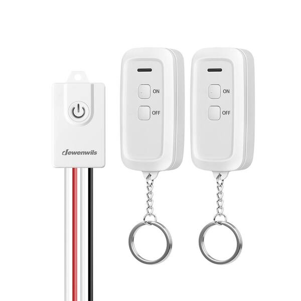 DEWENWILS DC Circuits Wireless Remote Control Light Switch and Receiver ...