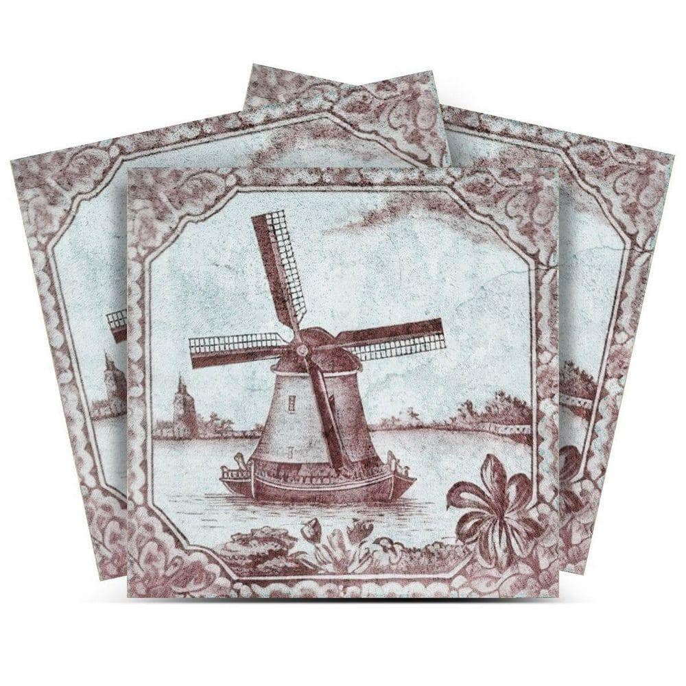 MI ALMA Gray D77 8 in. x 8 in. Vinyl Peel and Stick Tile (24 Tiles, 10. ...
