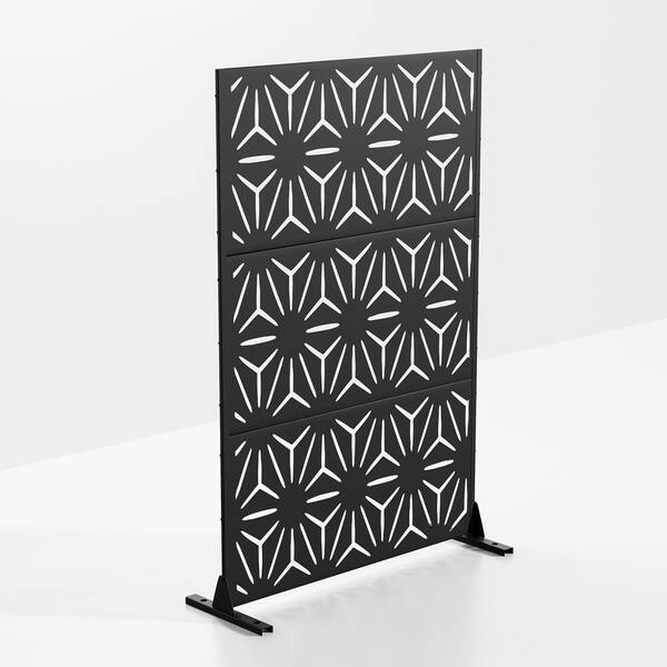 72 in. High Metal Outdoor Freestanding Partition Decorative Garden ...