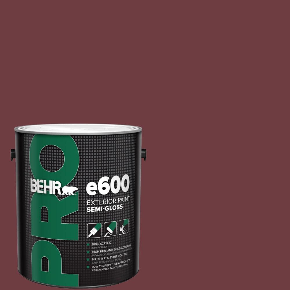 BEHR PRO 1 gal. #BXC-90 Wild Cranberry Semi-Gloss Exterior Paint ...