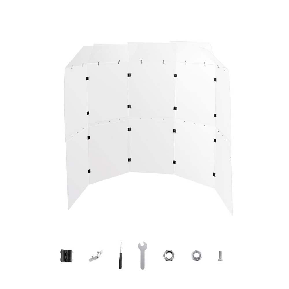 SVOPES Drum Shield, 5 Panels 2 ft. x 5 ft. Portable Acrylic Drum Cage ...
