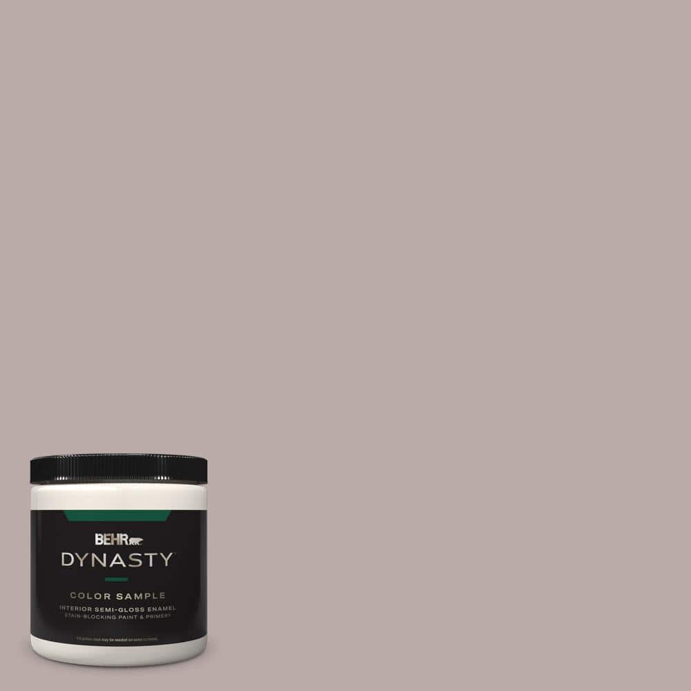 BEHR DYNASTY 8 oz. #730B-4 Winter Cocoa Semi-Gloss Enamel Stain ...