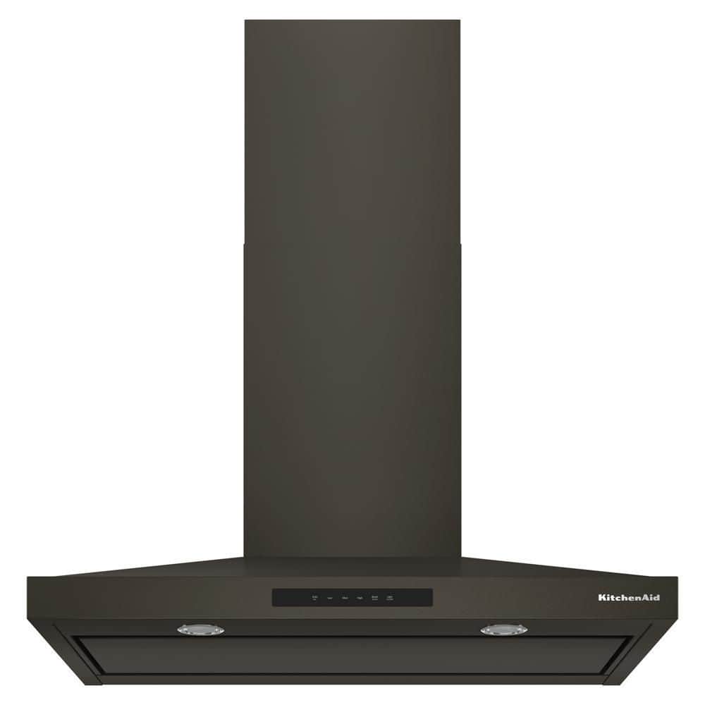 KitchenAid 36 in. 585 CFM Convertible Wall Mount Canopy Range Hood in ...