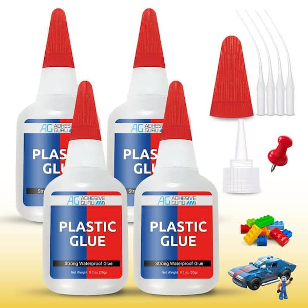 AG ADHESIVE GURU AG Plastic Glue-2.8 oz Super Glue, Fast-Drying, Clear ...