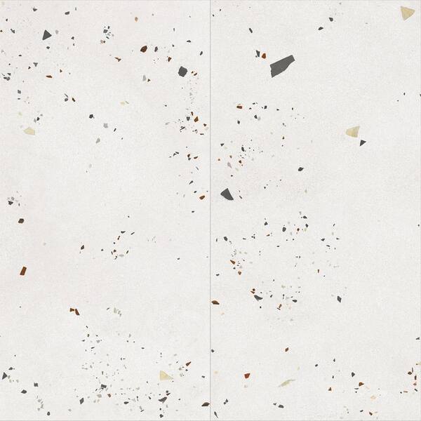 Ivy Hill Tile Bryant Ice White 23.4 in. x 47 in. Matte Porcelain Cement ...