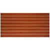 GarageEscape 2 ft. x 4 ft. Cherry Slatwall Easy Panel (2-Piece per Box ...