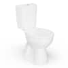 Simple Project 19 in. Tall Toilet 2-Piece 1.0/1.6 GPF Rear-Outlet Dual ...