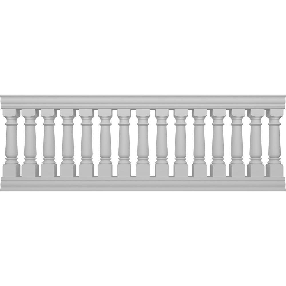 Ekena Millwork Fiberthane Wellington Balustrade 108 in. L x 40 in. H ...