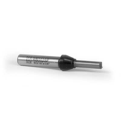 WEN 1/4 in. Straight 2-Flute Carbide Tipped Router Bit with 1/4 in ...