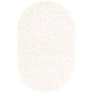Unique Loom Solid Shag Snow White 12 ft. 4 in. x 12 ft. 4 Area Rug ...