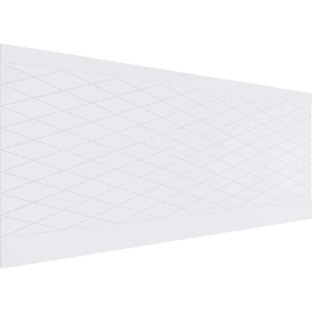 Ekena Millwork 40-in H x 94-1/2-in W 26.24 sq. ft. Linked Diamond PVC ...