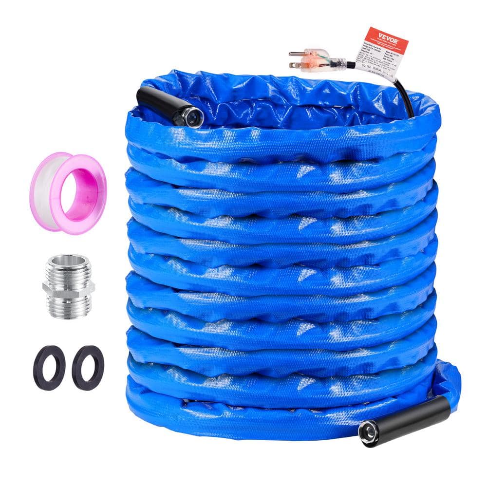 VEVOR 100 ft. Heated Water Hose for RV -45℉ Antifreeze Heated Drinking ...
