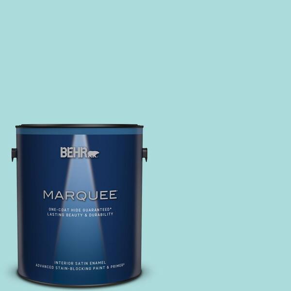 BEHR MARQUEE 1 gal. #M460-2 Beachside Drive Satin Enamel Interior Paint ...