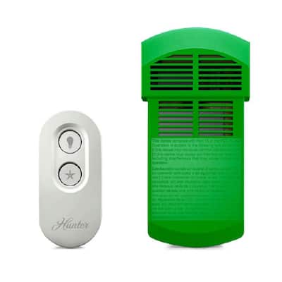 Hunter Universal Damp Rated Ceiling Fan Wall Remote Control White 99393
