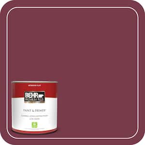 BEHR PREMIUM PLUS 5 gal. #BIC-51 July Ruby Satin Enamel Exterior Paint ...