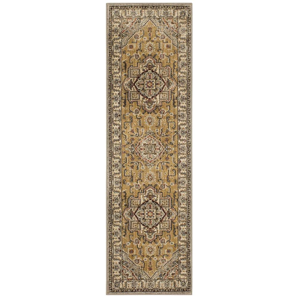 Mohawk Home Rene Beige 2 ft. x 7 ft. Oriental Runner Rug 659172 - The ...