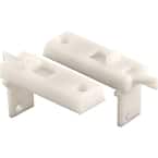 Prime-Line White Plastic Construction spring-loaded Snap-In Tilt Latch ...