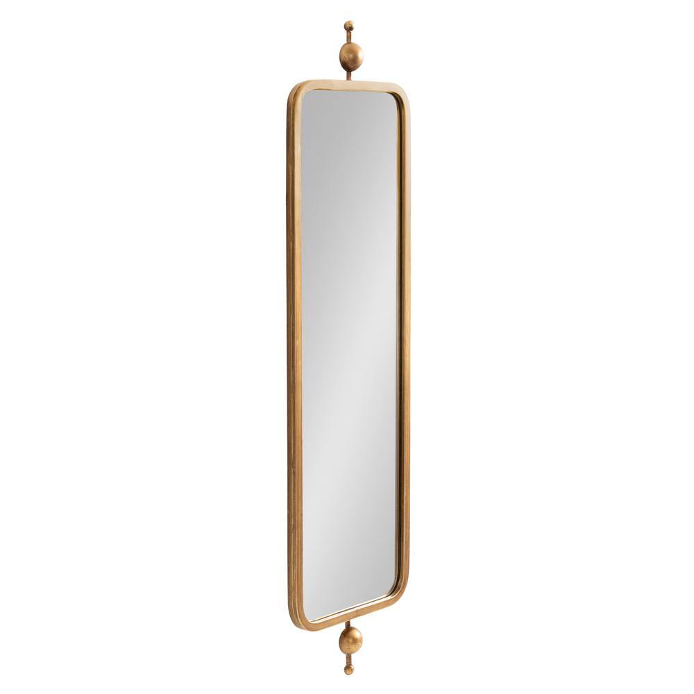 Kate and Laurel Kasota 9.00 in. W x 36.00 in. H Gold Rectangle Glam ...