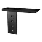 THE ORIGINAL GRANITE BRACKET 16 in. Black Aluminum Side Wall Hidden ...