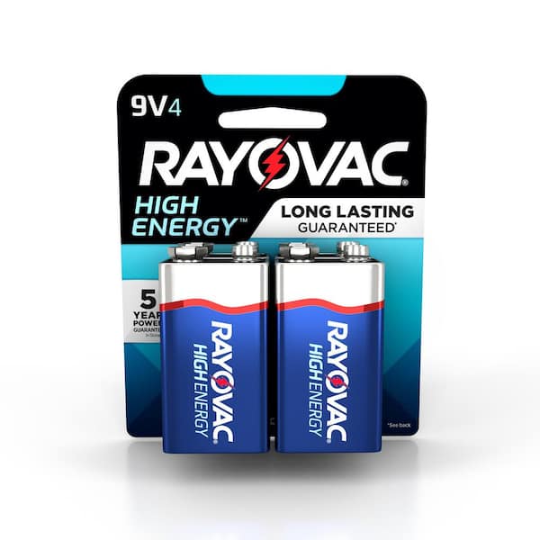 Rayovac Alkaline 9-Volt Battery (4-Pack) A1604-4CTP8F - The Home Depot