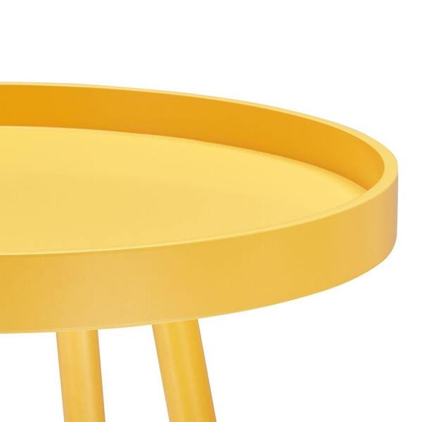 HomeSullivan Hanna Yellow Tray Side Table 40701 04Y