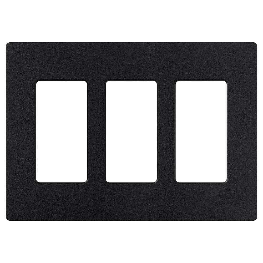 Lutron Claro 3 Gang Wall Plate for Decorator/Rocker Switches, Satin ...