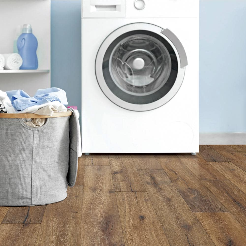 Buy Biscayne Oak 7mm Thick x 6.5 in. Wide x Varying Length Waterproof ...