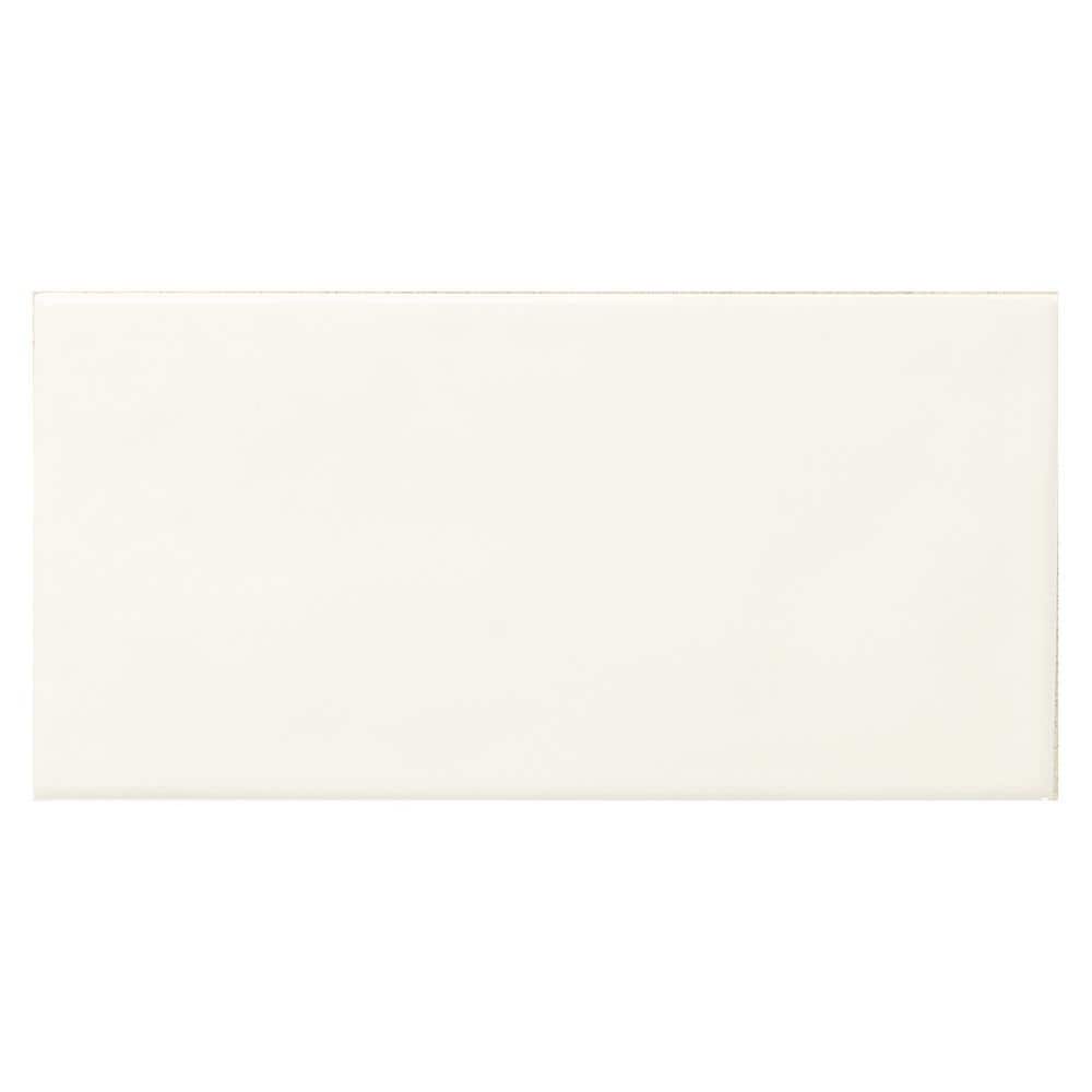 Marazzi LuxeCraft 4 in. x 4 in. White Glazed Ceramic Subway Wall Tile ...