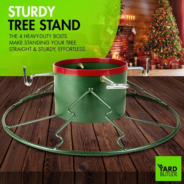 Santa's Last Stand Santa's Helper Christmas Tree Stand for 6 Ft. to 11 ...