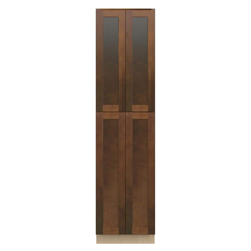 Amherst Shaker 24 in. W x 96 in. H x 24 in. D in Walnut Plywood ...